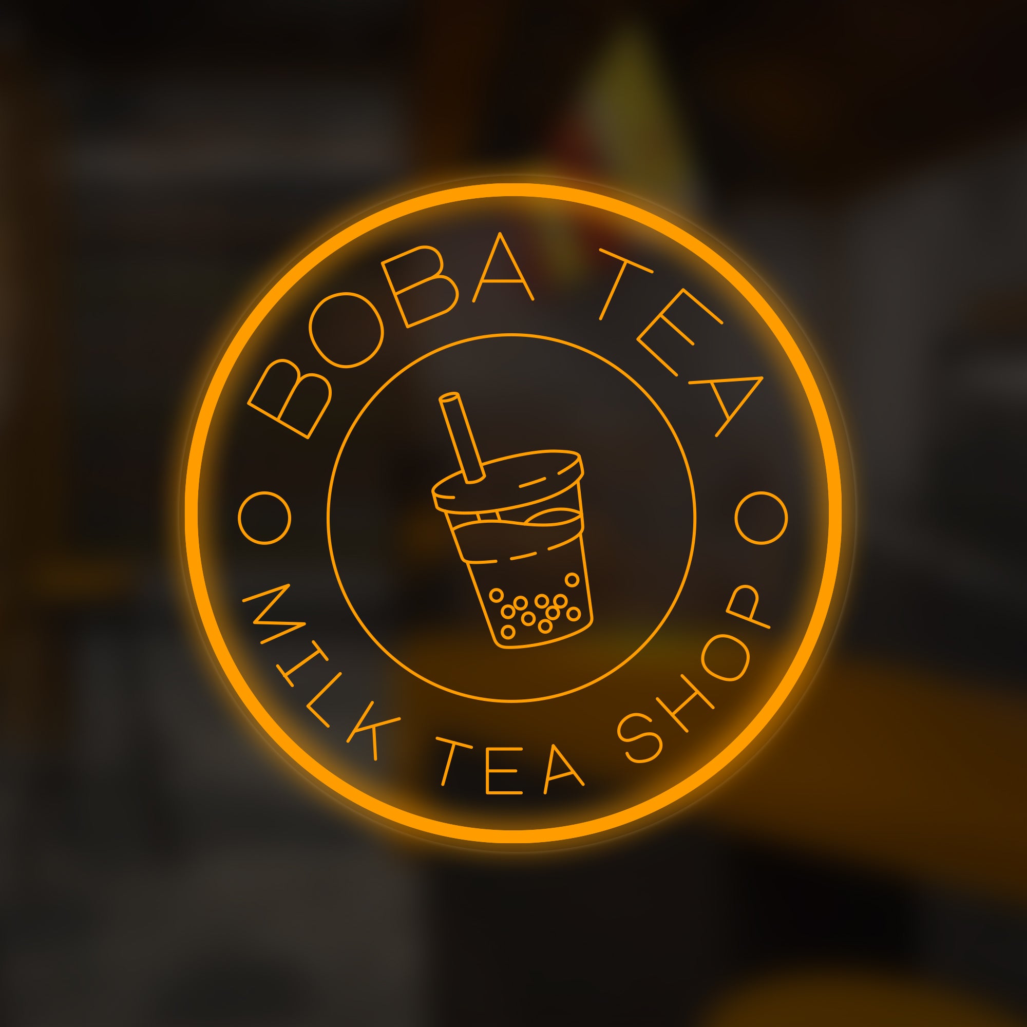 Boba Tea Milk Tea Shop Mini Neon Sign - HAPPYNEON