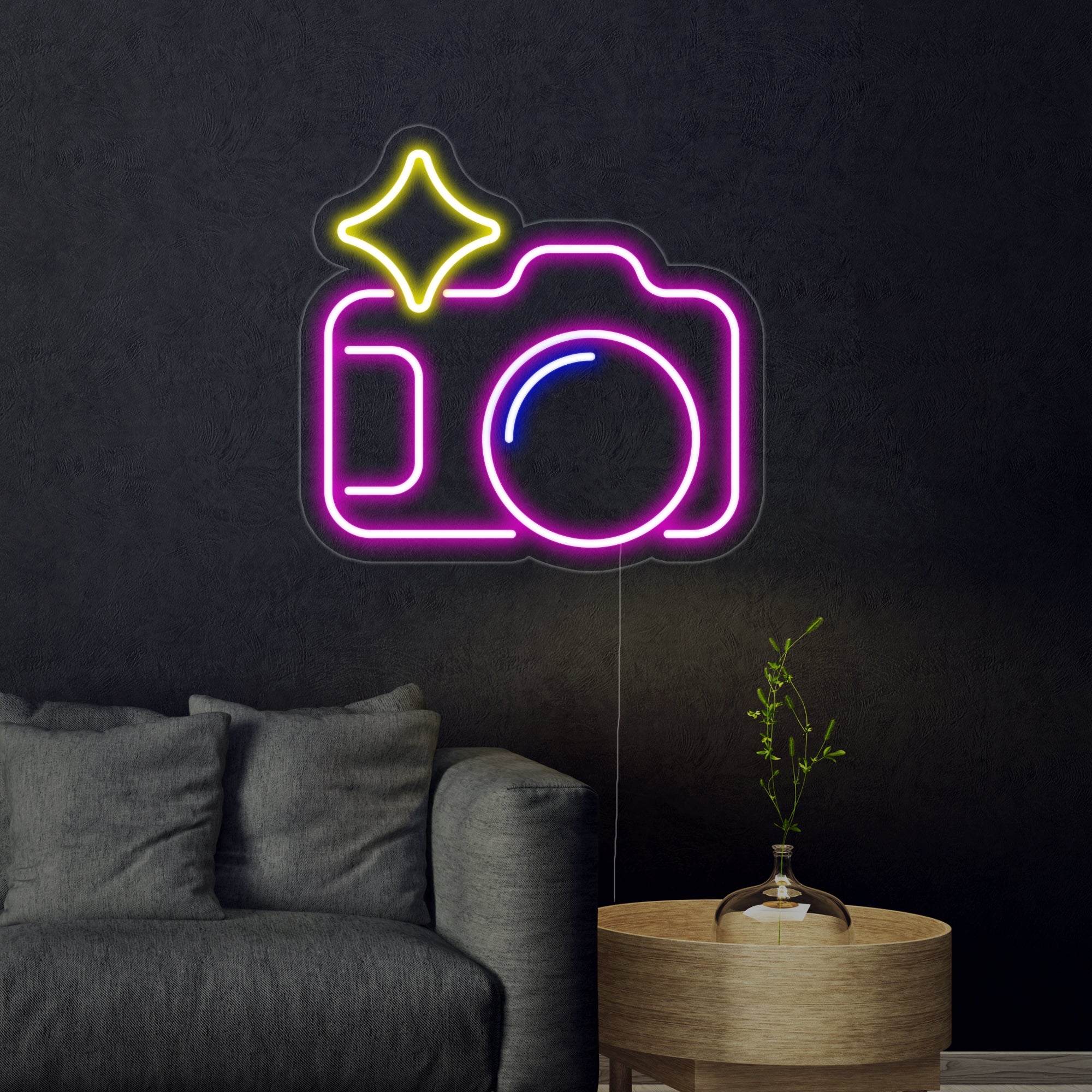 Camera Neon Sign - HAPPYNEON