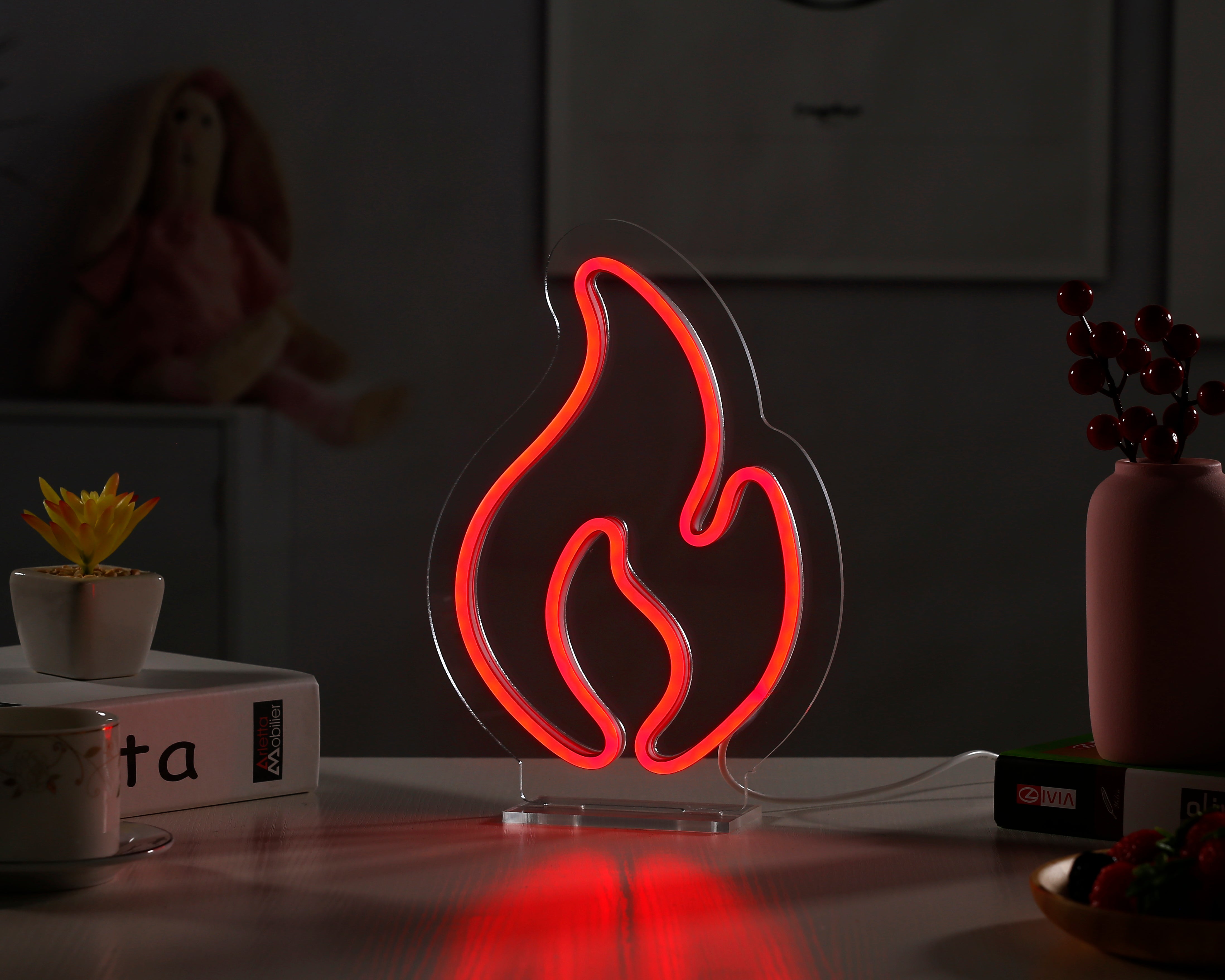 Fire Desk LED Neon Sign - HAPPYNEON