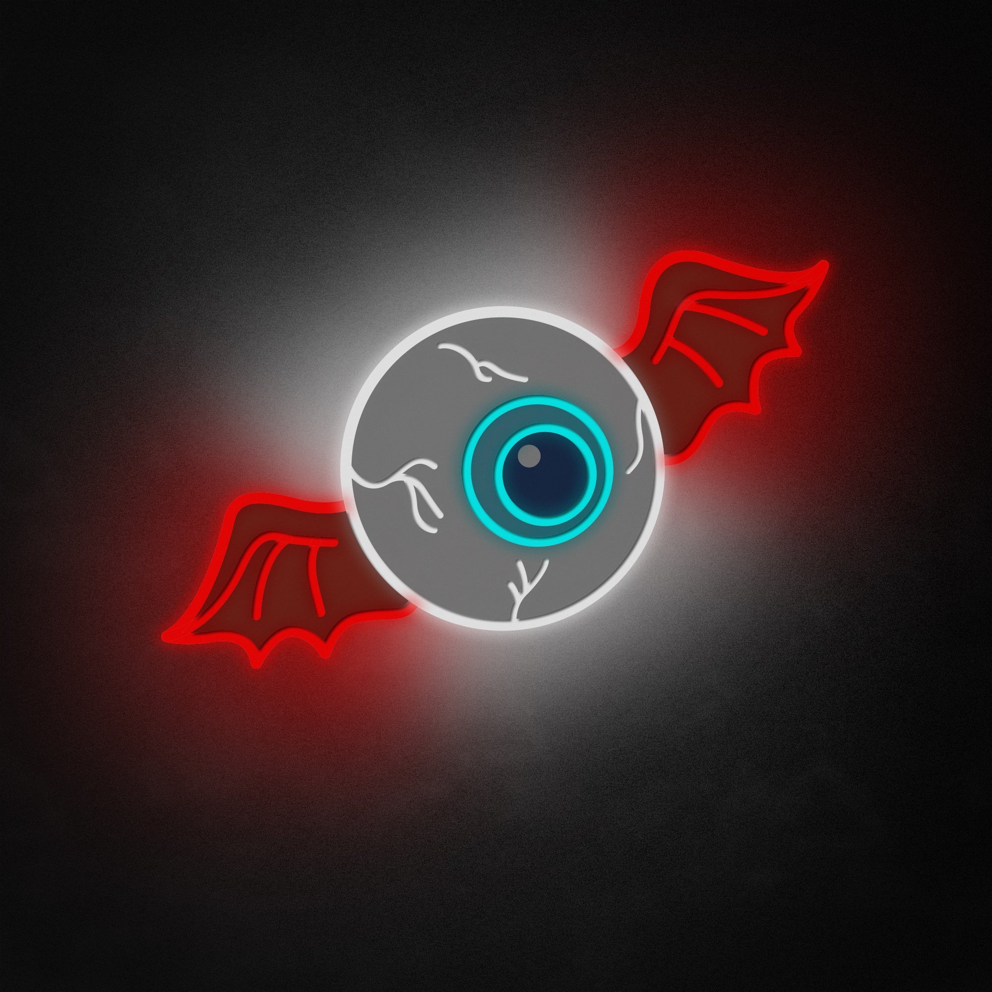 Flying Winged Eye Neon Like Sign, Eyeball Neon Sign, Eyeball LED Light ...