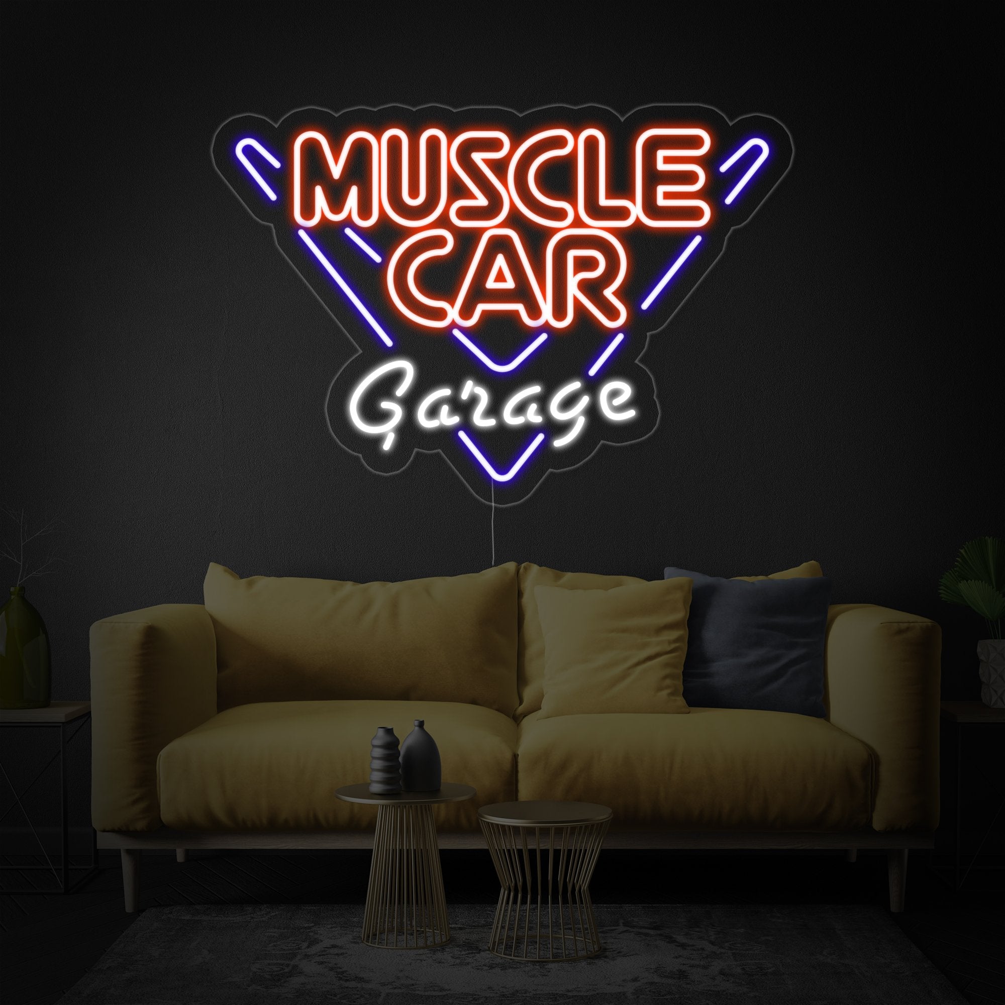 Muscle Car Garage Neon Sign - HAPPYNEON