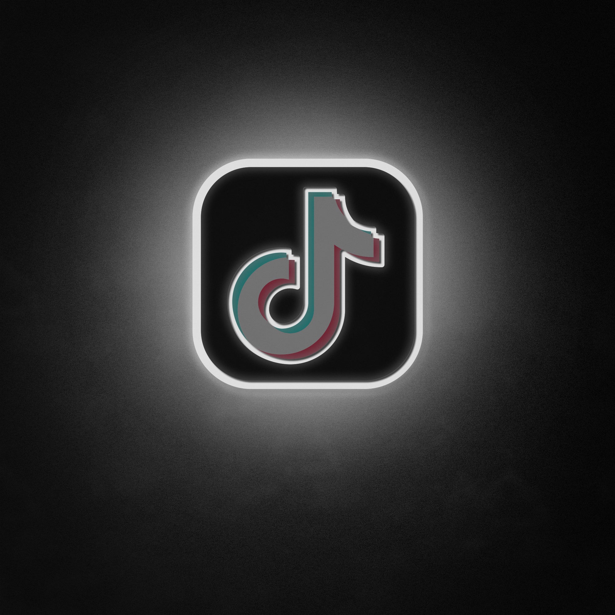 "Tiktok Logo" Edge Lit LED Sign,Neon Like - HAPPYNEON