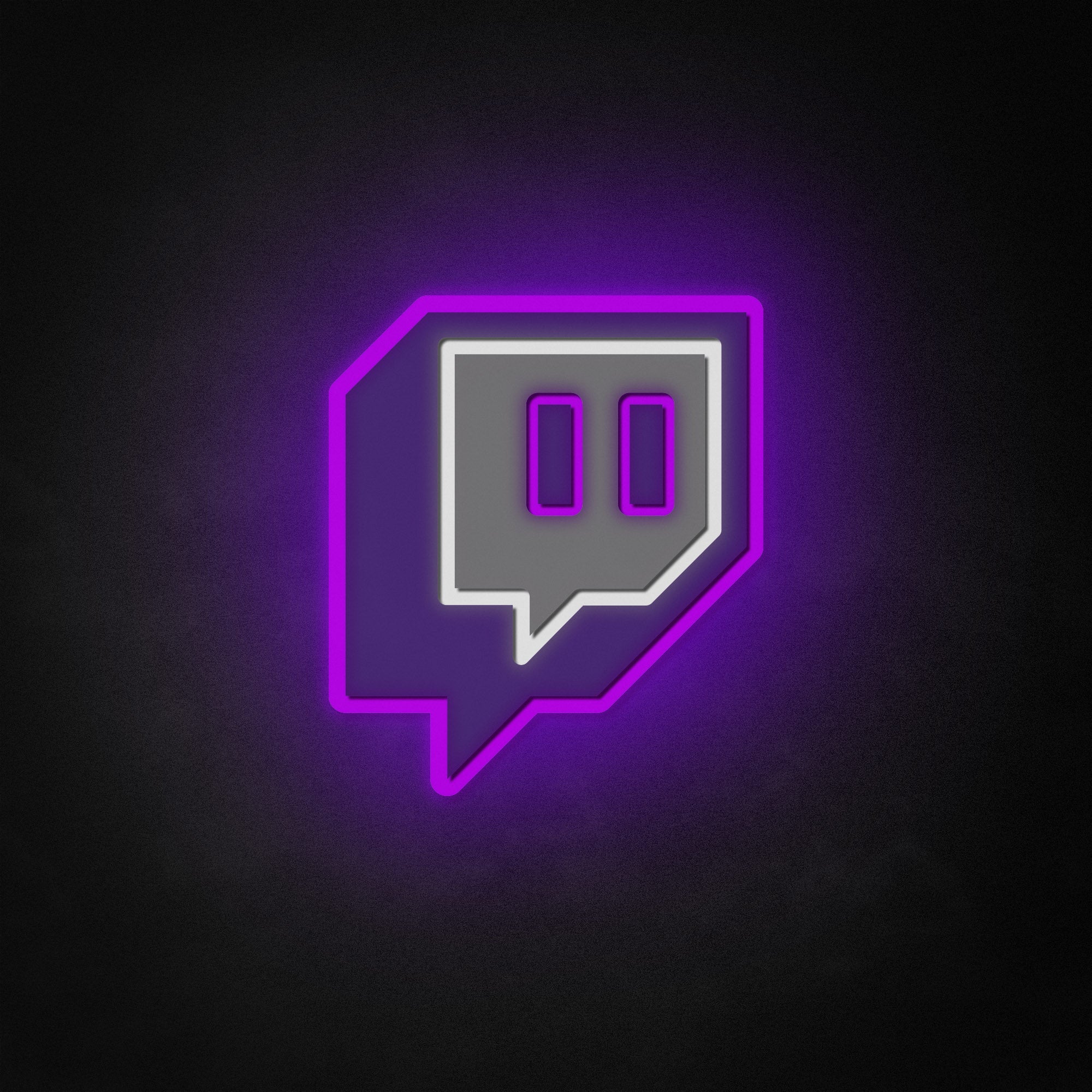 Twitch Logo Neon Like Sign, Twitch Neon Sign, Twitch LED Light – HAPPYNEON